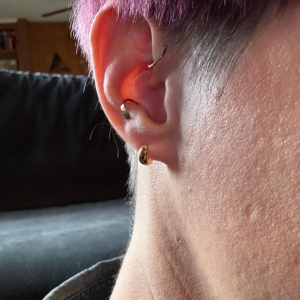 Huggie Hoops / Tiny Gold Hoops / Small Hoops / Sleeper Earrings ...