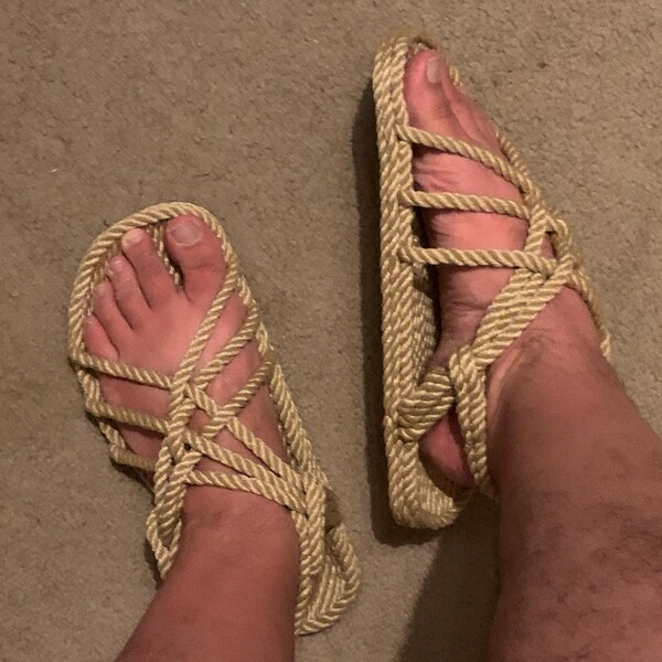 Handmade Rope Sandals - 2 Pair Savings Bundle - Mix and Match - Mens ...