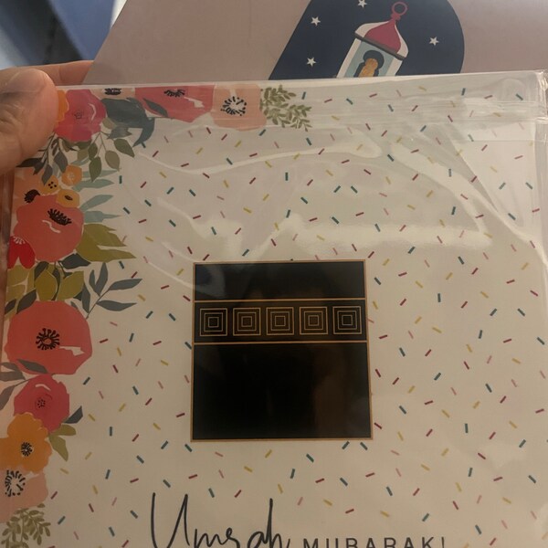 Umrah Mubarak Islamic Greetings Card . Kaaba - BJ 23 - Etsy