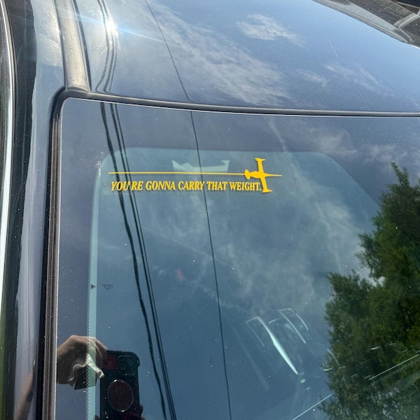 You’re Gonna Carry That Weight Car Decal, Anime Cowboy Bebop Sticker - Etsy