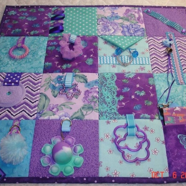Bluebird of Happiness Teal Pink Roses Butterflies Fidget Activity ...