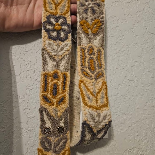 Embroidered Belt, Peruvian Belt, Wool Belt, Flower Belt, Bohemian Belt ...