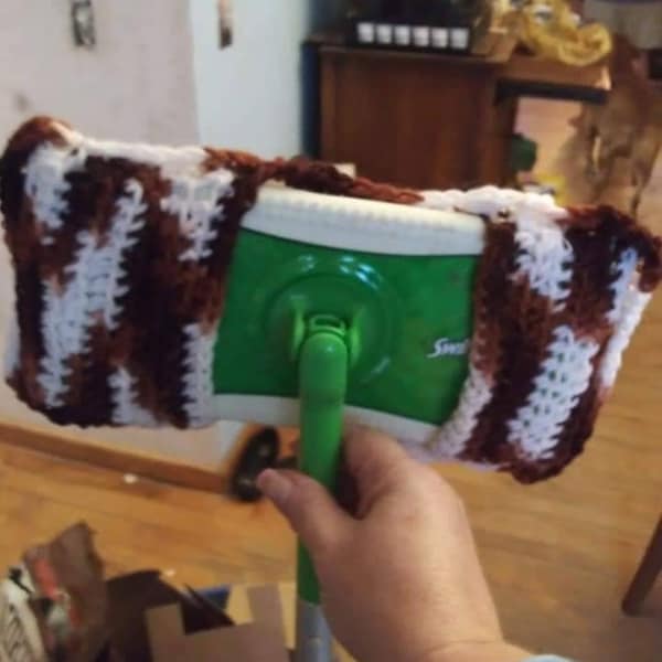 Crochet Pattern - Reusable Crochet Sweeper Cover Pattern - Sweeper Pad ...