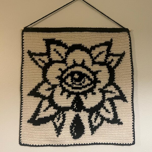 Frankenstein Monster Tapestry Crochet Pattern / Wall Hanging / Weird ...