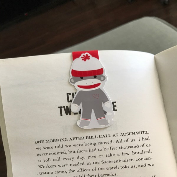 Sock Monkey Magnetic Bookmark (jumbo) - Etsy