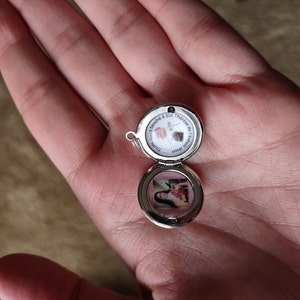 St Therese of Lisieux Red Rose Enameled Front Relic Locket - Etsy