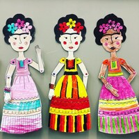 Famous Artist Paper Dolls monet, Basquiat, Haring, O'keeffe, Da Vinci ...