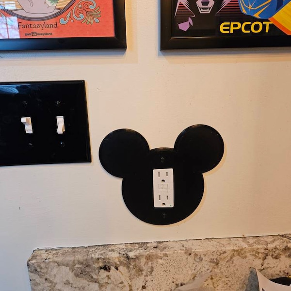 Mickey Mouse Head Light Switch Cover | Disney Mickey Mouse Electrical ...