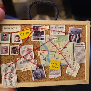 Miniature Evidence Board 1:12 Scale - Etsy