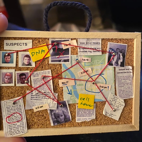 Miniature Evidence Board 1:12 Scale - Etsy