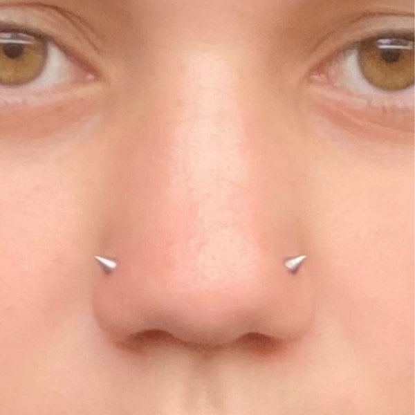 Implant Grade Titanium Threadless Spike Push in Top 3mm 4mm Tragus Nose ...