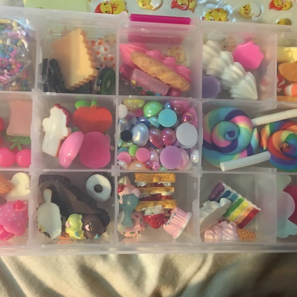 100 Pieces Mixed Flatback Sweet Treats Food Desserts Kawaii Cabochons ...
