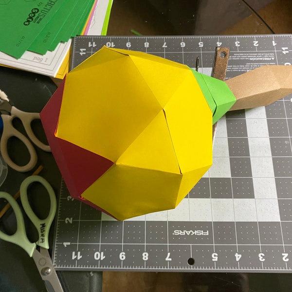 Maracas 3D Papercraft. Y0u Get a PDF Digital File Templates and ...