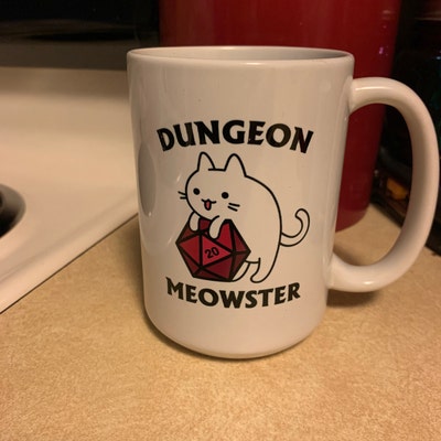 Dungeon Meowster Mug Funny Dnd Dungeon Master Gift for Cat Lovers - Etsy