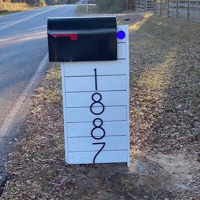 8 Inch Elegant Modern Numbers Letters - Etsy