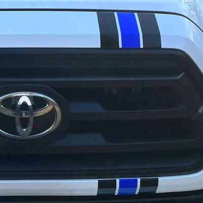 Retro Heritage Racing Stripes Rainbow Vinyl Die Cut Decal Fits Toyota ...