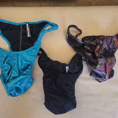 Custom Men's Bodybuilding Posing Trunks Flat Black NPC, IFBB, OCB ...