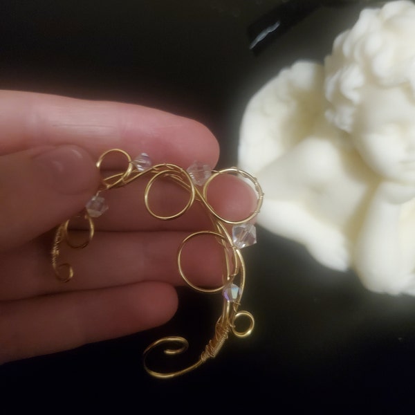 Red Crystal Forehead Tiara - Ruby Jewel Circlet - Elfin Crown - Fantasy ...