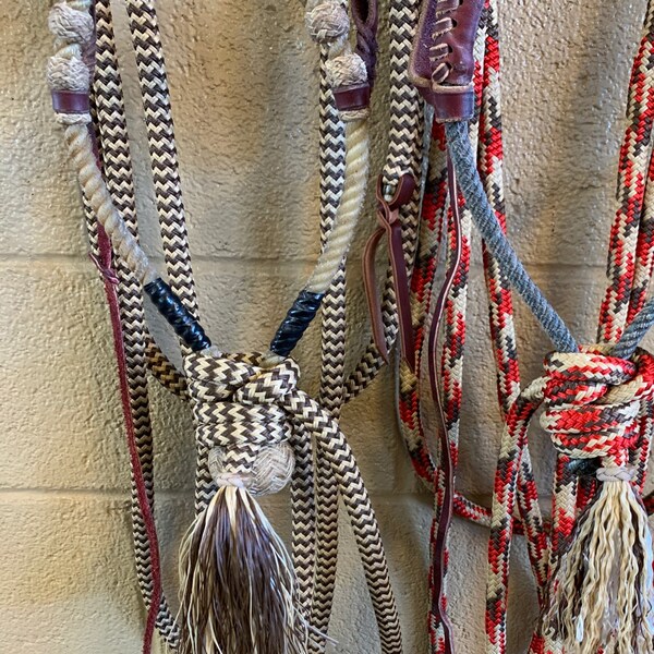 Custom Mecate Rein, Mecate Reins, Yacht Rope Mecate, Mecate Set, Horse ...