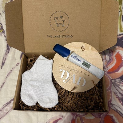 Pregnancy Announcement to Husband Hello Daddy Surprise Gift Box ...