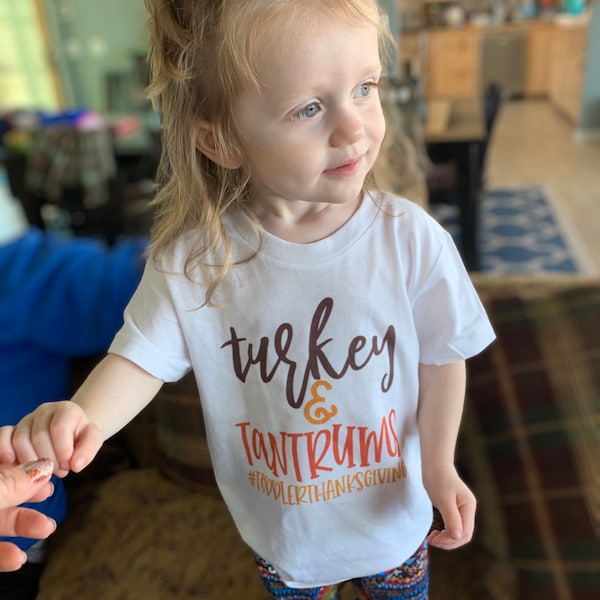 Boy Thanksgiving Shirt, Kids Turkey Shirt, Little Turkey, Turkey Face ...