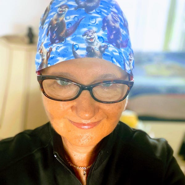 Face-lift Markings Scrub Cap, Plastic Surgeon Hat, Cosmetic Surgery ...