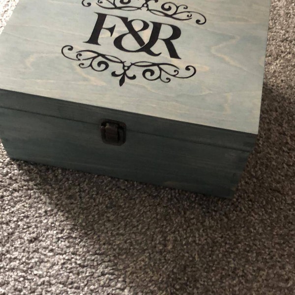 Engraved Name Box - Personalised Wooden Box - Keepsake Memory Box ...