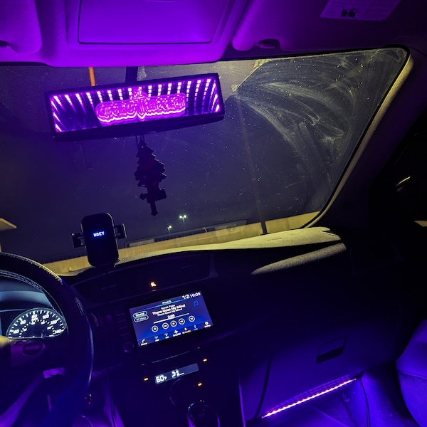 LED Custom Rear View Mirror - Etsy