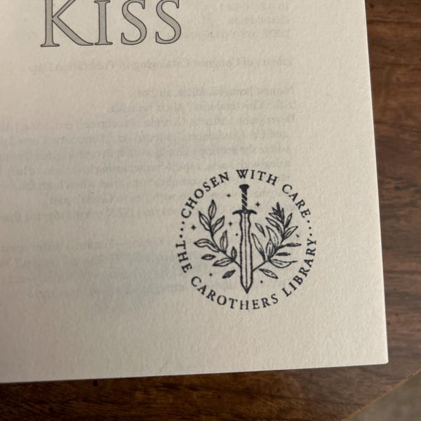 Fantasy Sword Personalized Book Embosser | Custom Library Stamp for ...