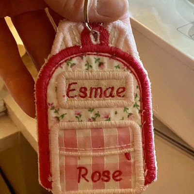 Backpack Embroidery Applique Design. Bag Embroidery Design. Back to ...