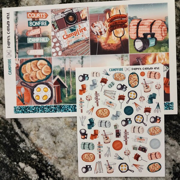 ADD-ONS Booville // Planner Stickers // Double Box, Glitter Headers ...