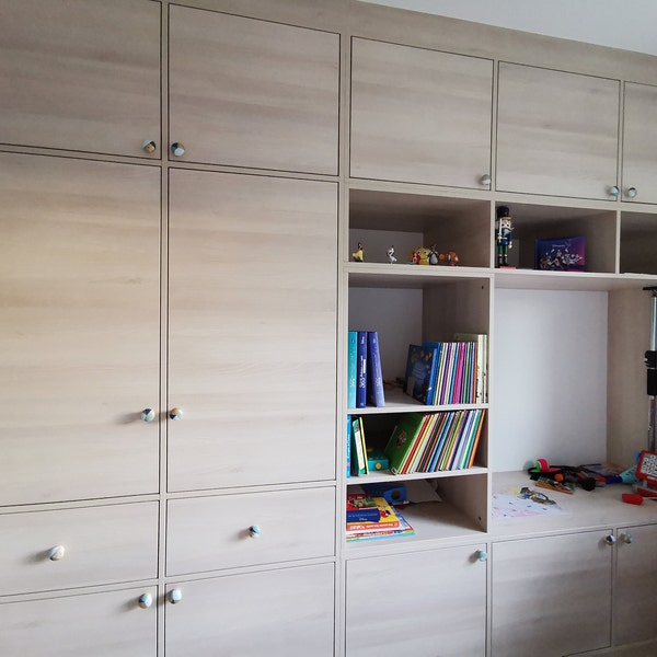 Poppy - Hand Painted Colourful White, Sage Green, Grey, Poppy Red ...