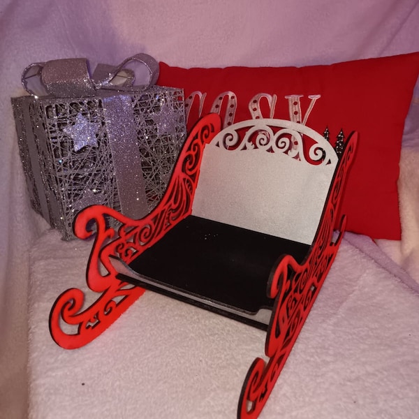 Christmas Sledge - Laser Cut Files. Christmas Design Patterns. New Year ...