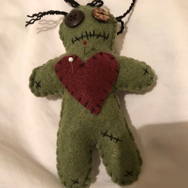 Voodoo Doll-green Tones-voo Doo Dolls-halloween Decor-halloween Wedding ...