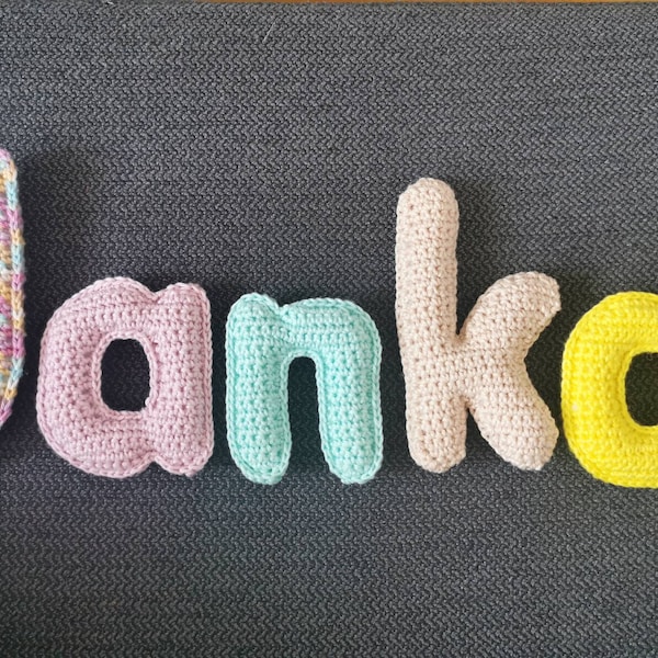 Crochet Pattern: Alphabet Lowercase Letters, Soft Letters, Play Letters ...
