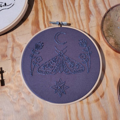 Scarab Beetle Folk Art Embroidery Pattern Flower Beetle - Etsy