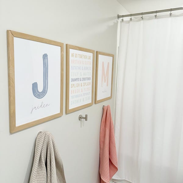 Personalized Kids Bathroom Sign for Kids Bath, Kids Bathroom Wall Decor ...