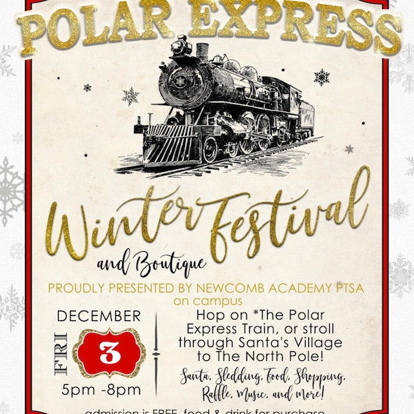 Polar Express Invitation - INSTANT DOWNLOAD - Partially Editable ...