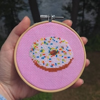 Courage the Cowardly Dog Beginner DIY Cross Stitch Kit, Counted Cross ...