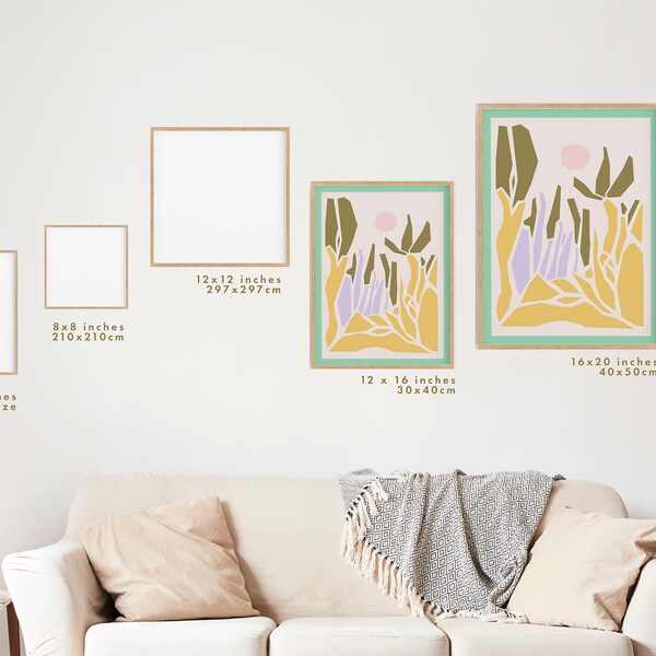 Square Frames MOCKUP, Nursery Mock Up, Multiple Frame Mock-up, Wood ...