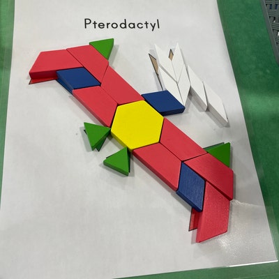 Dinosaur Pattern Blocks Printable Templates. Preschool and Kindergarten ...