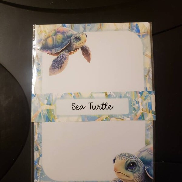 Sea Turtle A5 Letter Writing Paper, Pen Pal Supplies, Stationery Lined ...