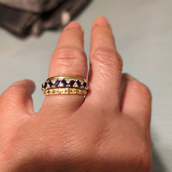 14K Solid Gold Cross Ring, 925 Sterling Silver Cross Ring, Elegant ...