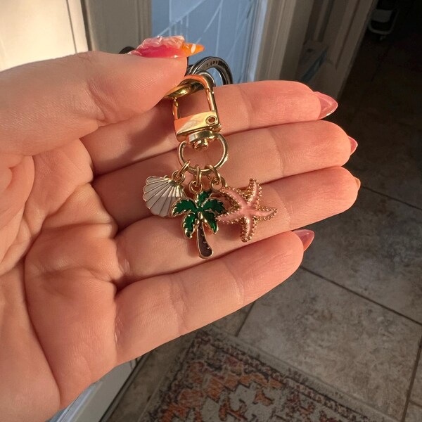 Bag Charm, Bag Keychain Customizable Accessory for Handbag, Keys, Cute ...