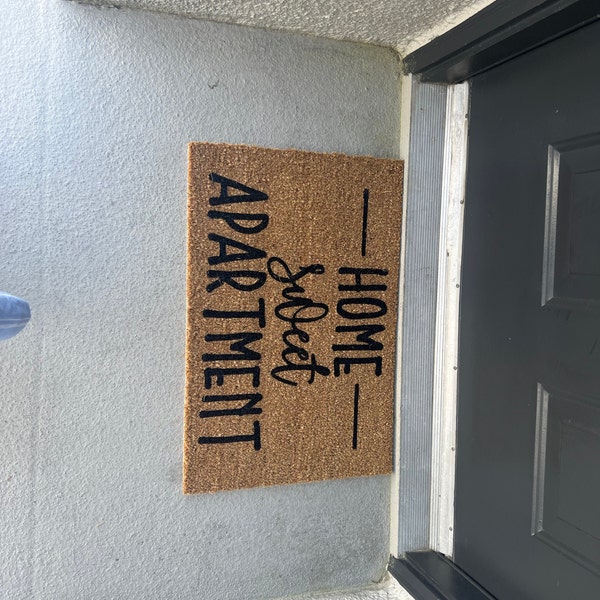 Home Sweet Apartment Doormat Welcome Mat Door Mat Outdoor Rug Apartment ...