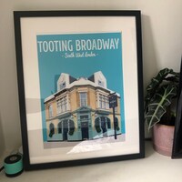 Clapham Poster Print, the Bobbin Pub, South West London, Customised ...