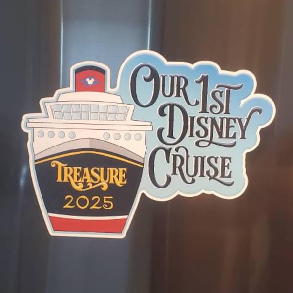 Our 1st Disney Cruise Ship Family Magnet - Personalized 1st Cruise ...