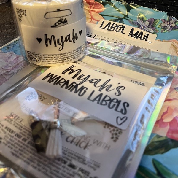 ROLL OF 250 - Large Car Freshie Warning Labels, Custom Warning Labels ...