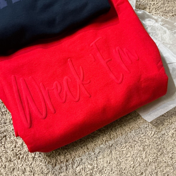 Custom Puff Print Team Name T-shirt, Personalized Puff Writing for ...