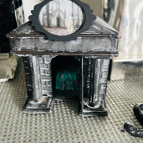 Miniature Distressed Tombstone Cemetery Crypt Girl - Etsy